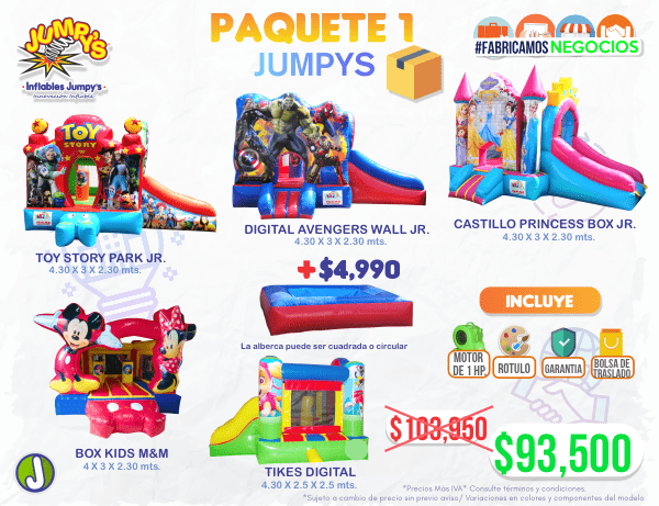 Fábrica y Venta De Brincolines Inflables Jumpys - Líderes En Todo ...